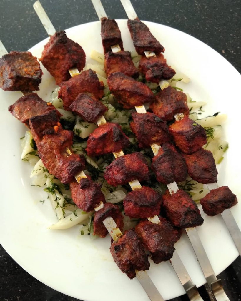 Lamb Boti Kebab Recipe - The Cook Book