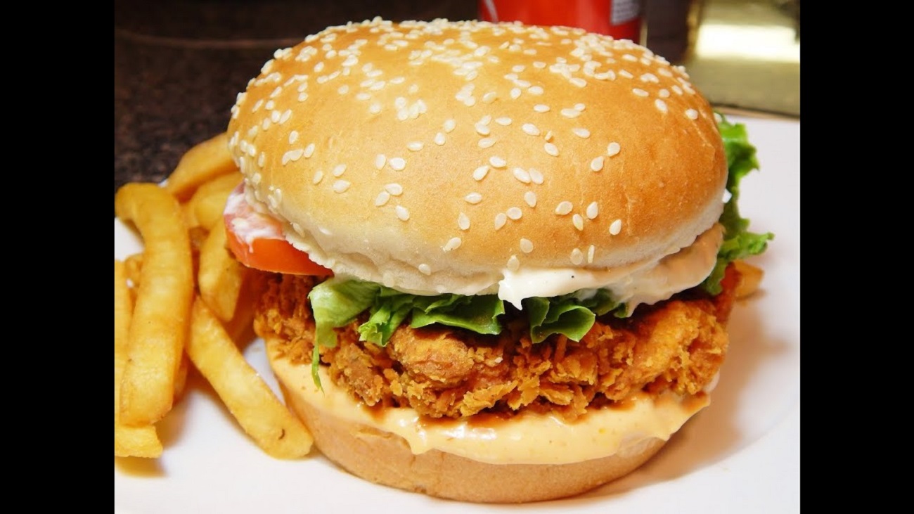 Spicy Zinger Burger Recipe - The Cook Book