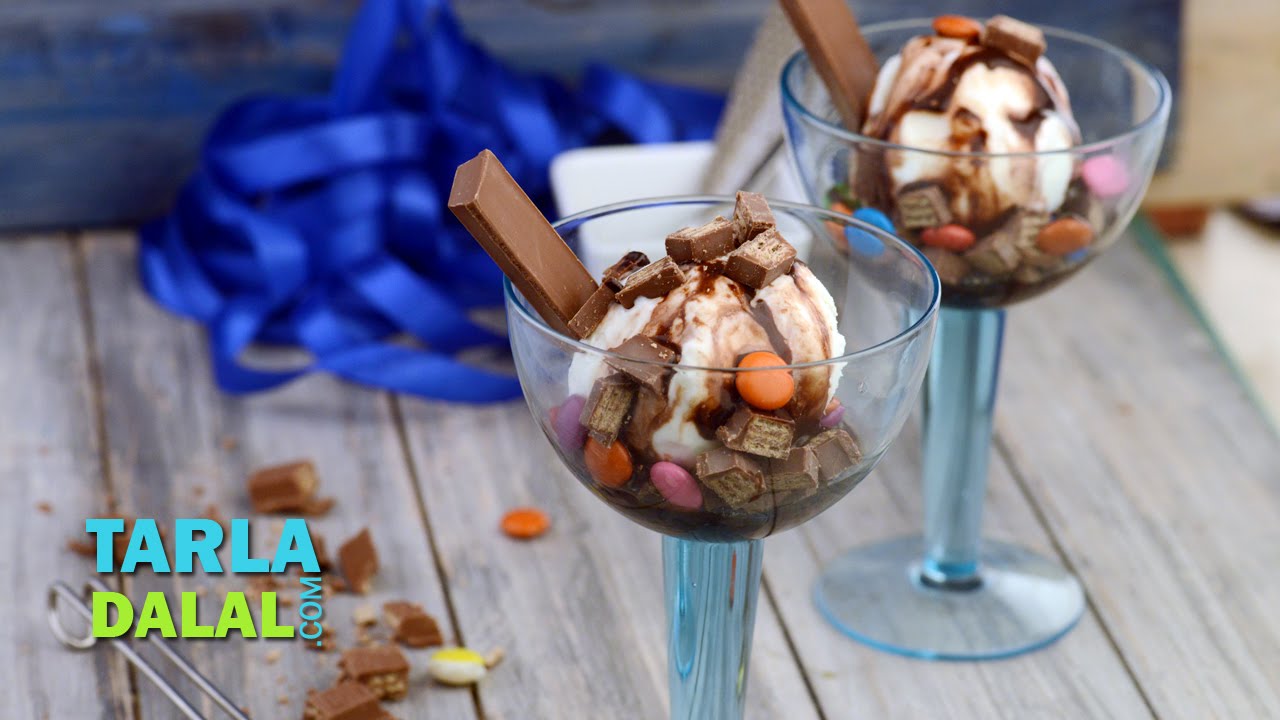 Kit-Kat Sundae by Tarla Dalal - The Cook Book