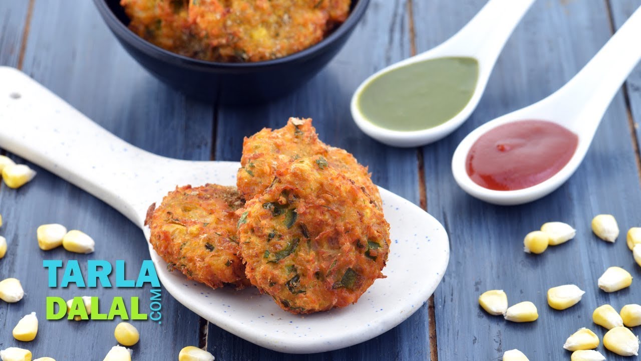 Masala Sweet Corn Vada r ecipe by Tarla Dalal - The Cook Book