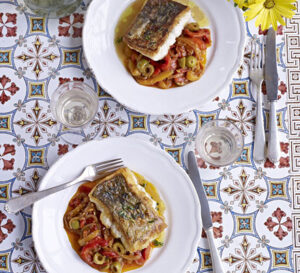 Hake with Stewed Peppers Recipe - The Cook Book