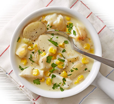 Smoked Haddock & Sweetcorn Chowder Recipe | The Cook Book