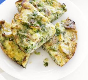 Potato, Spring Onion, Dill & Cheese Frittata Recipe | The Cook Book