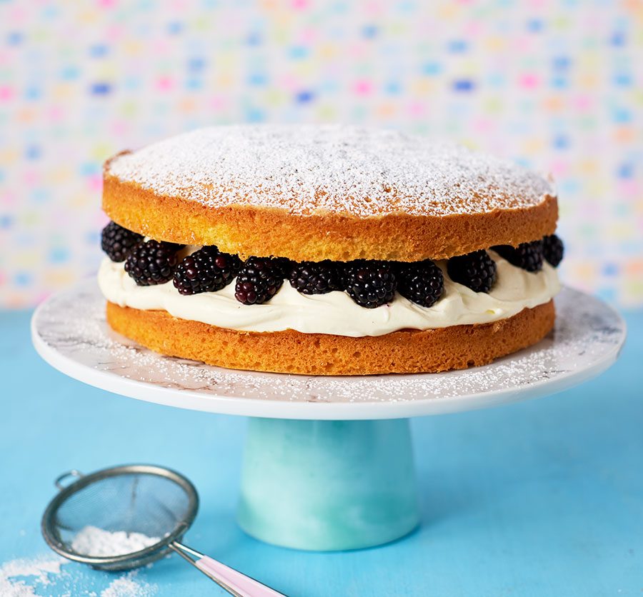 Blackberry Victoria Sponge Recipe | The Cook Book